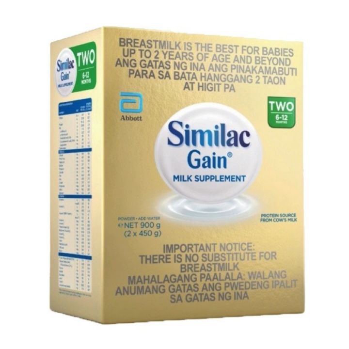Similac Gain 900g for 6-12 Months Old Infant Formula | Lazada PH