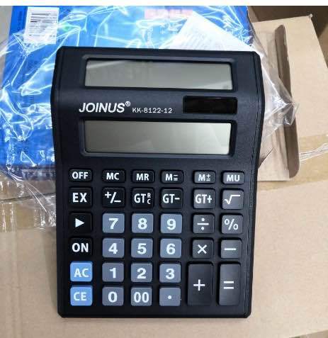 Calculator Business Desktop Solar 12 digit Officer Double Screen ...