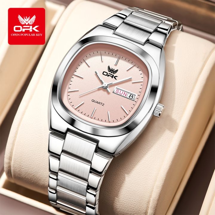 OPK Watch For Women Waterproof Original Stainless Steel Strap Elegant ...