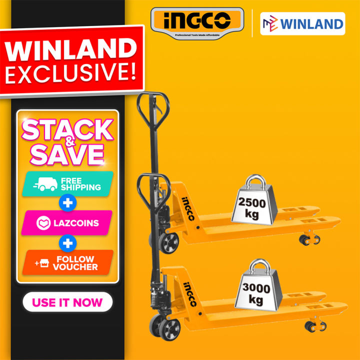 Ingco by Winland 2500kg-3000kg Hand Pallet Truck ING-HT | Lazada PH