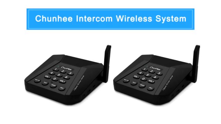 Chunhee Wireless Intercom System CI05 – 2-Way & 4-Way Communication, 21 Channels, 1.5KM Long ...