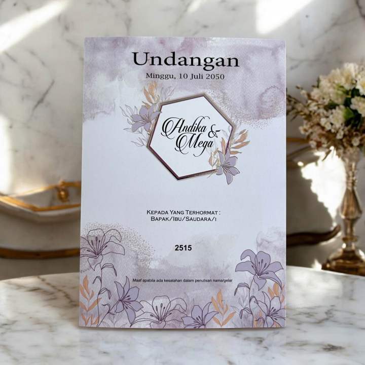 Blangko Undangan Kosong Pernikahan Erba BLANKO UNDANGAN MURAH simple ...