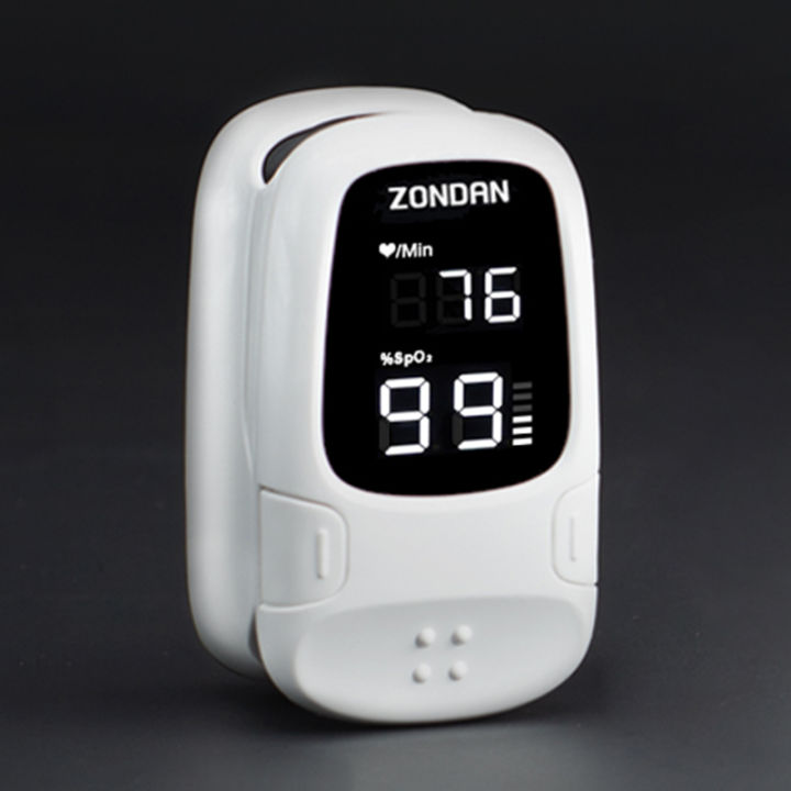 Finger Pulse Oximeter OLED Blood Oxygen Saturation Heart Rate Monitor ...
