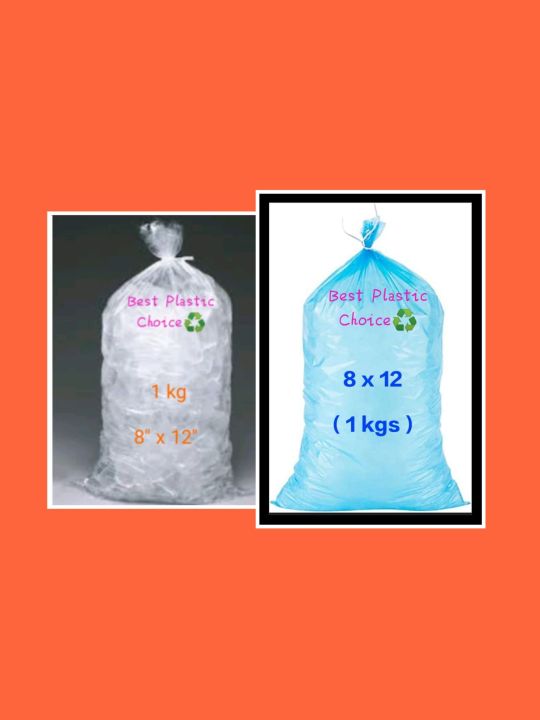 1,000pcs 1kgs Ice Plastic Bag, TRANSPARENT/BLUE, Foodgrade | Lazada PH