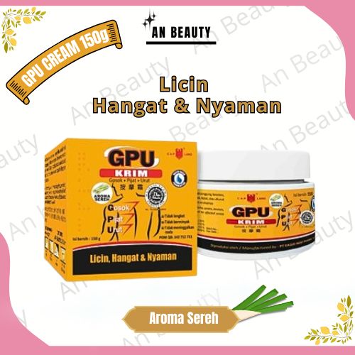 cap lang Gpu cream 150gr krim GPU sereh bantu meredakan pegal linu ...