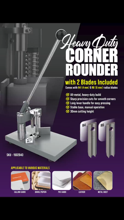 PaperCornerPh - Heavy Duty Corner Cutting Machine with R4/R6 Molds ...