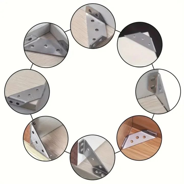 Stainless steel corner brackets, right angle brackets, trapezoidal ...