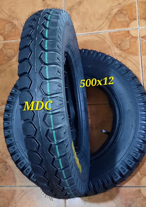 RUSI CHARIOT 175 / RACAL/ MOTOPOSH TIRE WITH TUBE Size:500x12. | Lazada PH