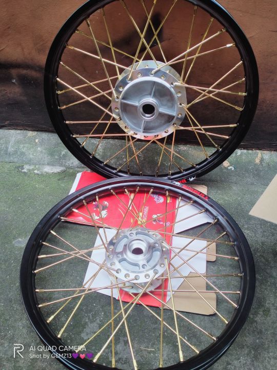 RIM SET FOR XRM 110 XRM 125/ RS125 WAVE 100/125 SYM BUNOS,, WITH FREE ...