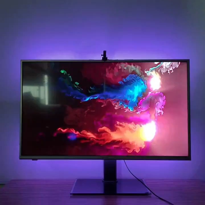 Smart TV LED Backlight with Camera RGBIC Strip Lights Screen Sync ...