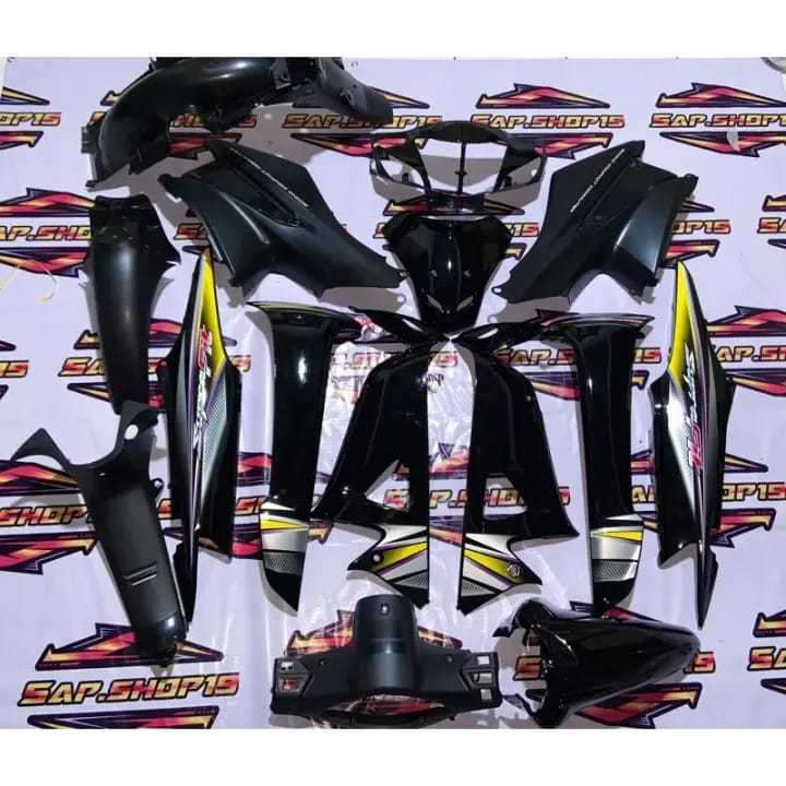Cover Full Body Kasar Halus Honda Supra Fit New Hitam Fullset Body ... Cover Full Body Kasar Halus Honda Supra Fit New Hitam Fullset Body ...