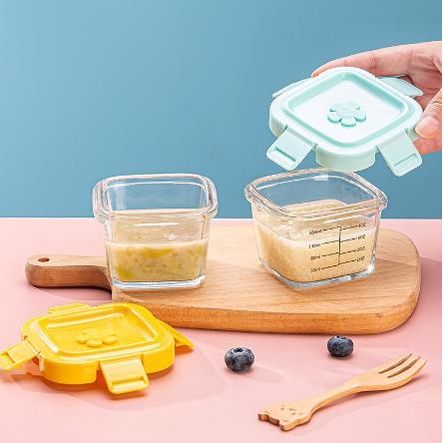 Baby Food Storage Box Baby Glass Food Supplement Box Multifunctional ...