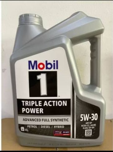 MOBIL 1 TRIPLE ACTION POWER 5W30 SP C2 A5B5 Advance Fully Synthetic Engine Oil (4L） | Lazada