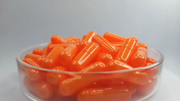 1000pcs Size 00 Medium Orange Color -OSPA High Quality Empty Gelatin ...