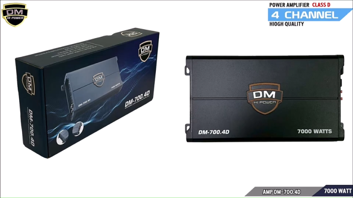แรงจัดหนัก DM HI POWER รุ่น DM-700.4D Class D 4Channe เพาเวอร์แอมป์ ...