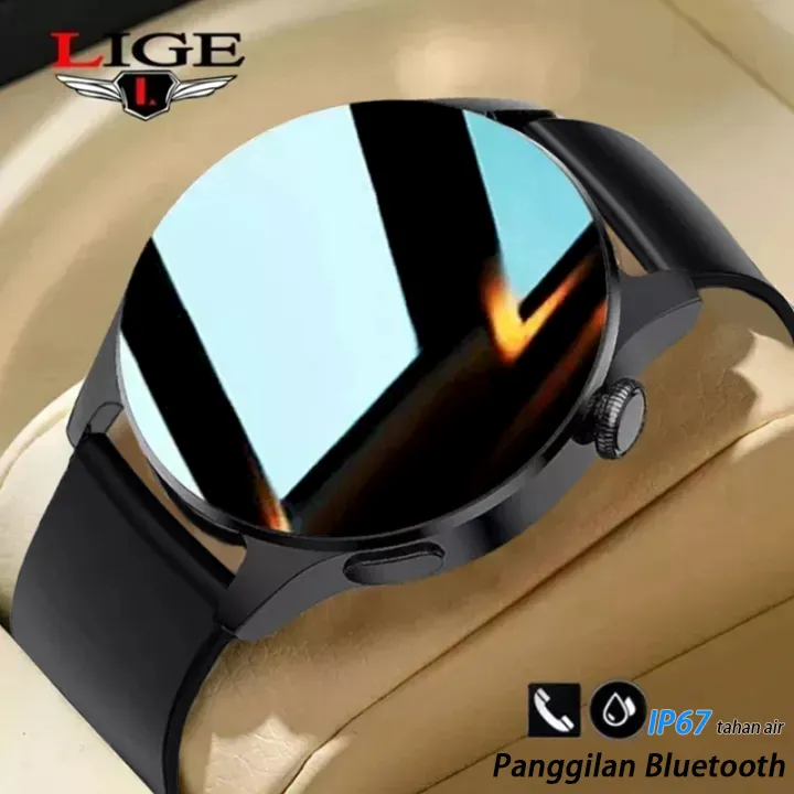 LIGE Jam Tangan Pintar Pria dan Wanita Asli Panggilan Bluetooth ...