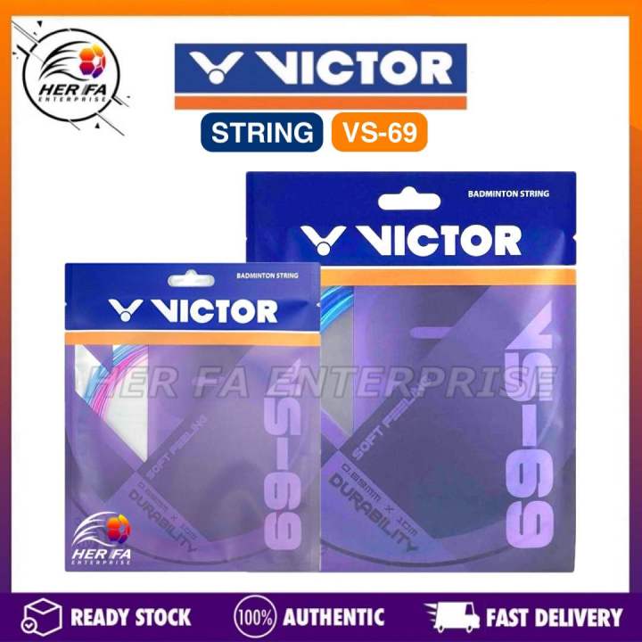 VICTOR VS-69 Badminton String 100%ORIGINAL Made in Taiwan 2 Tone Color ...