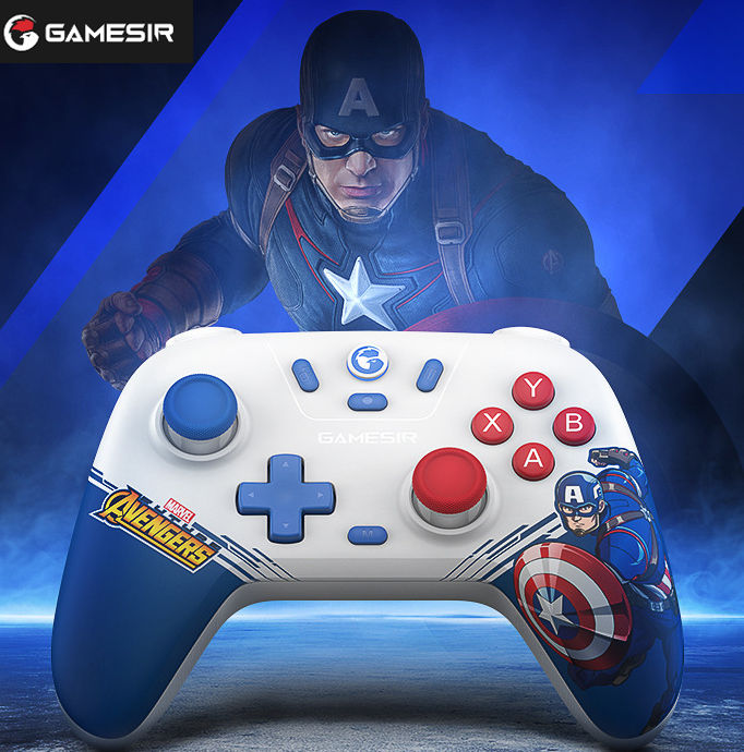 GameSir T4 Nova Lite Marvel Iron Man Captain America Wireless ...
