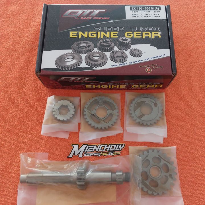 GEARBOX RASIO NINJA 500 METER A QTT RACING GIRBOX RATIO NINJA 500M ...