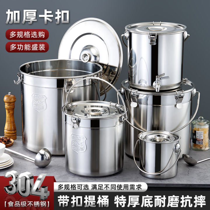 Extra Thick Stainless Steel Barrel with 304 Faucet Bucket with Buckle ...