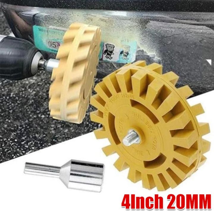 Sticker Vinyl Remover 4'' Decal Eraser Wheel Glue Tape Eraser Rubber ...