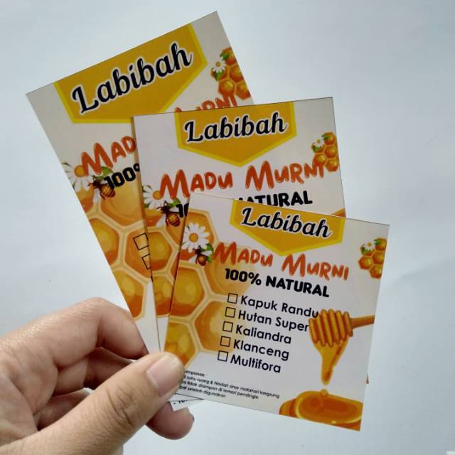 Stiker 100 Label Botol Kemasan Minuman Kotak Kopi Susu Jus Kekinian ...