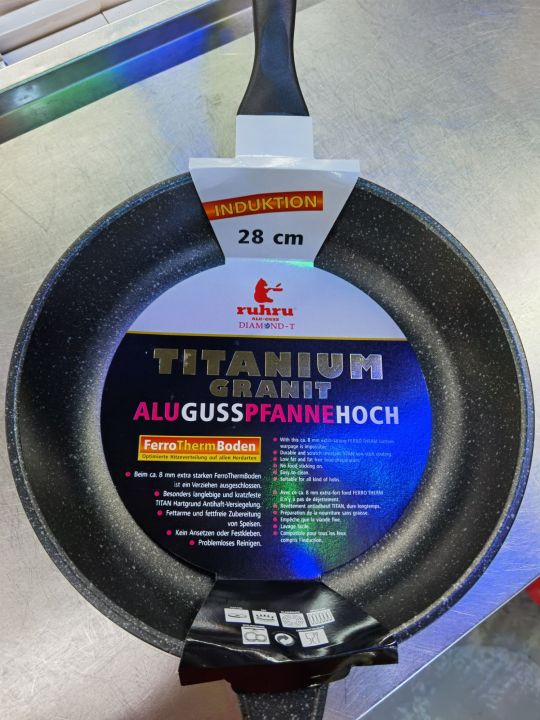 TTS - RUHRU NON-STICK PAN WITH NANO DIAMOND/TITANIUM & CERAMIC COATING ...