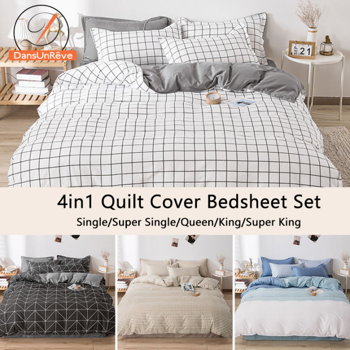 Dansunreve Cadar Bedding Set 4in1 Japanese Minimalist Style-cadar Queen ...