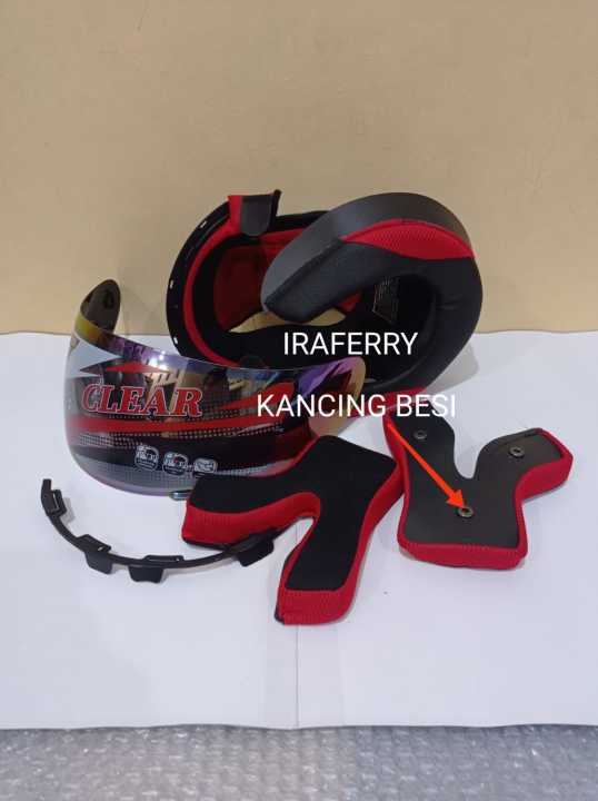 busa helm kyt rc7 fulset kancing PLASTIK dan kancing BESI kaca helm kyt ...