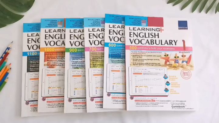 6 Books/set SAP Learning Vocabulary Workbook Educational Study Aids ...