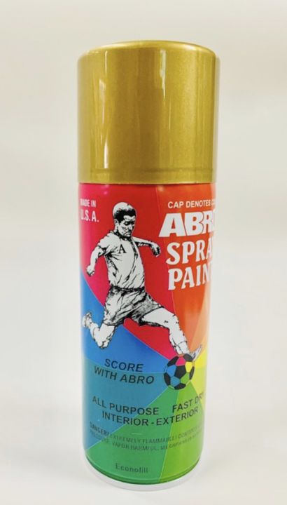 ABRO SPRAY PAINT GOLD (ET-3120)- MADE IN USA | Lazada