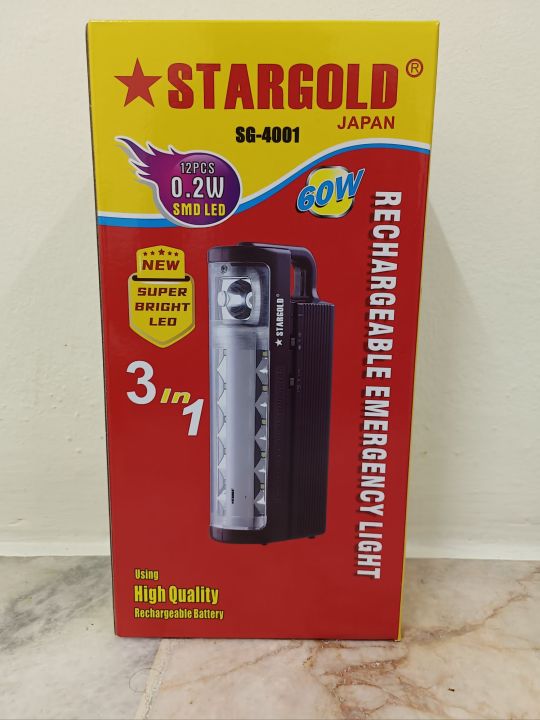 STARGOLD SG-4001/1003M And JL-4003M Rechargeable emergency Light with ...