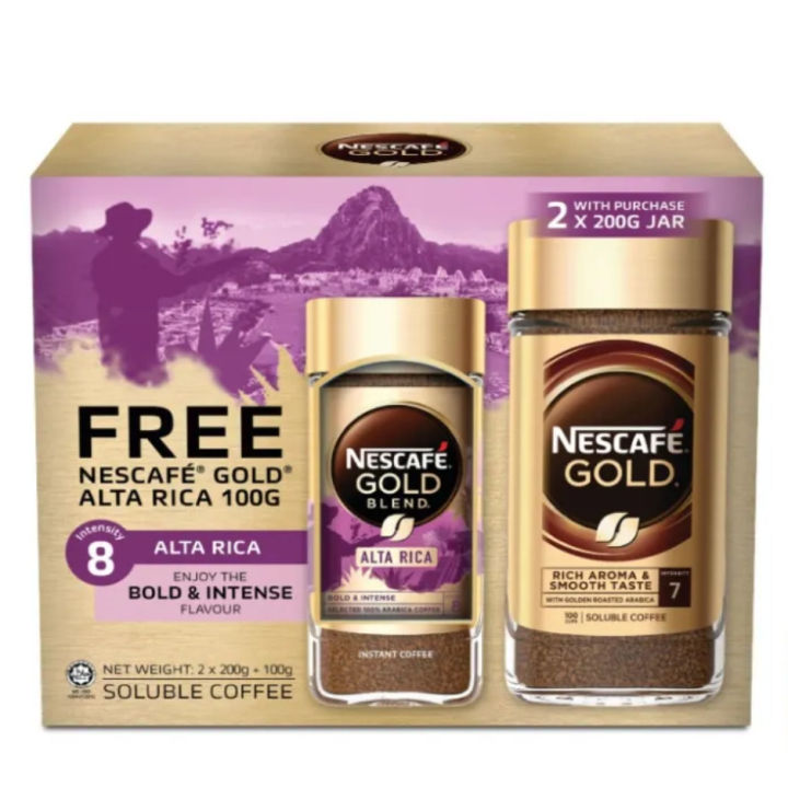 [Original] Nescafe Gold Rich Aroma 2x200g jar Box | Lazada