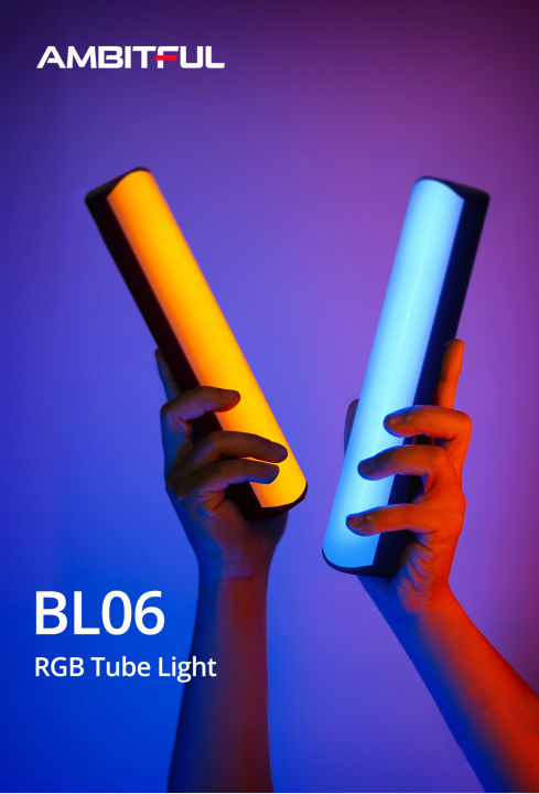 AMBITFUL BL06 RGB Tube Light Color Photography Light Handheld Light ...