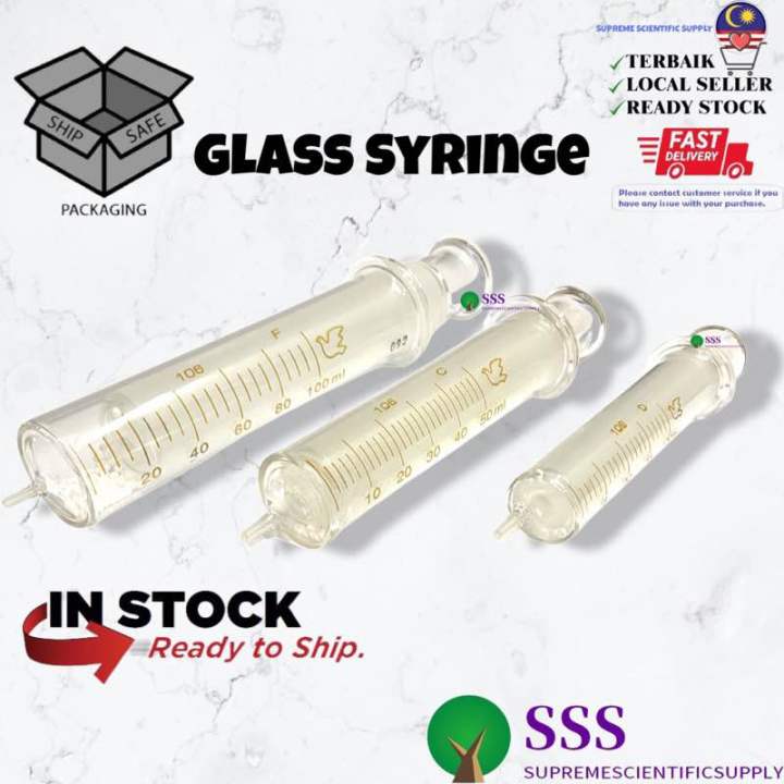 🔥[Ready stock]🔥Syringe Glass , Picagari Kaca | Lazada
