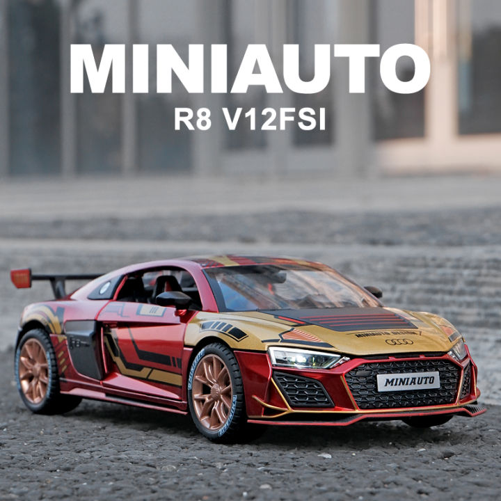 Large Audi R8 Limited Edition Sports Car Model Artificial Alloy Kids ...