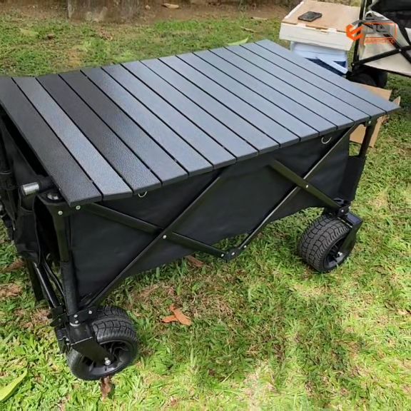 Wagon Trolley Foldable Outdoor Trolley Wagon Garden Cart Heavy Duty ...