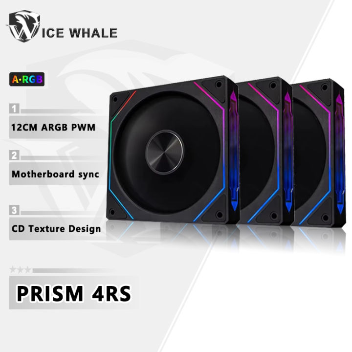 ICE Whale Prism 4RS ARGB PC Case Fan 120mm Infinity Mirror Design ...