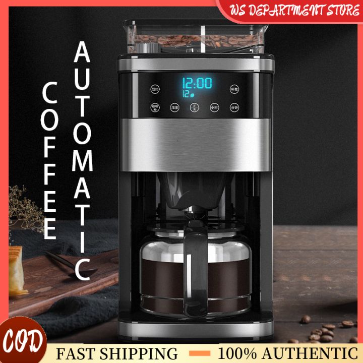 Smart Coffee Machine LED Display Automatic Coffee Maker Small Freshly ...