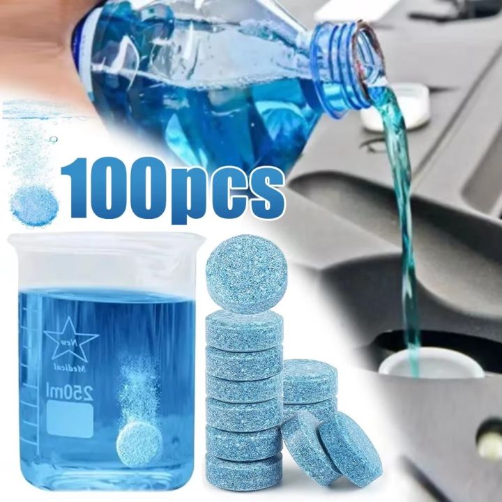 Solid Cleaner Car Windscreen Cleaner Effervescent Tablet Auto Wiper ...