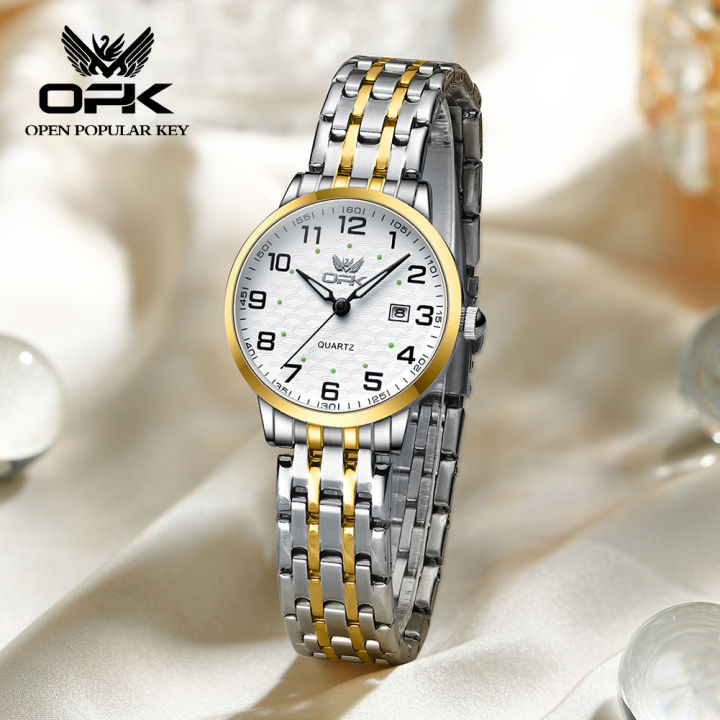 OPK Watch For Women Korean Style Waterproof Luminous Calendar Original ...