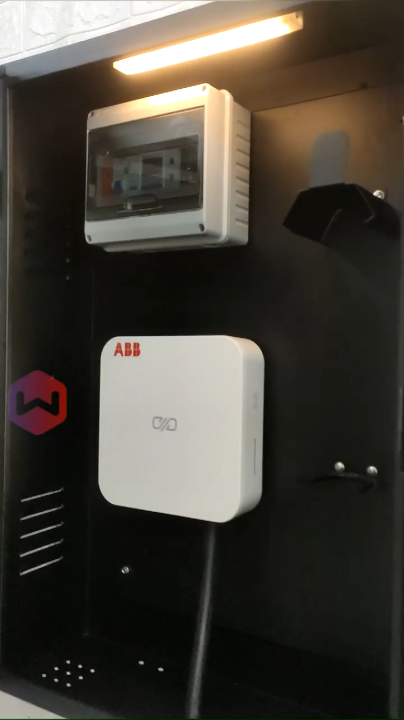 ABB AC wall charger เครื่องชาร์จ EV 4G บูลทูธ 7KW 32A Type2 EV Charger ...