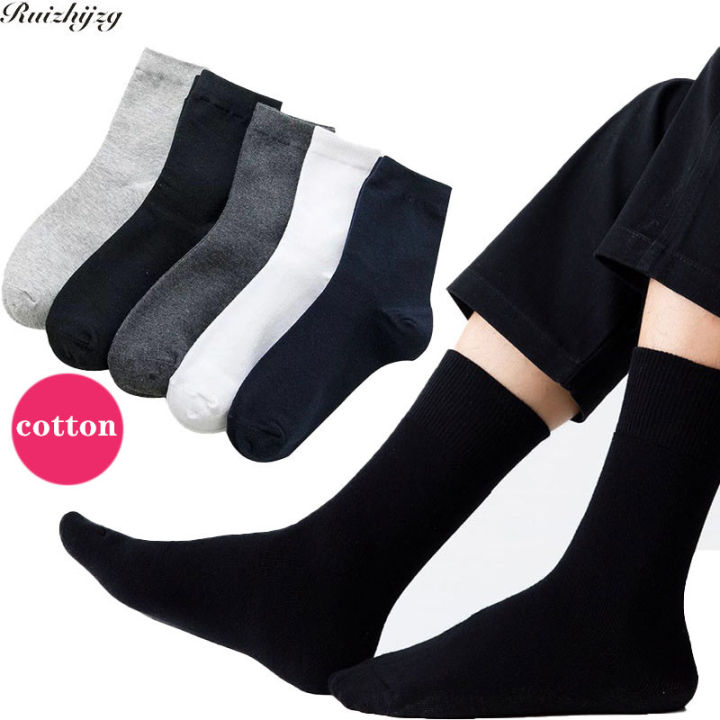 Ruizhijzg 1 Pairs Cotton Casual Men Business Sock Cotton High Quality ...