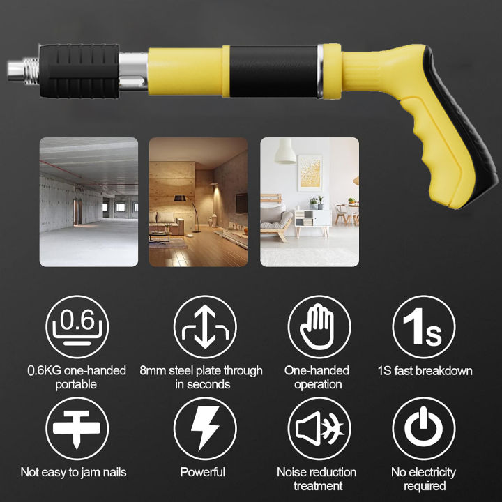 Keycool mini nail gun power tool fire nail gun by springs and gunpowder ...