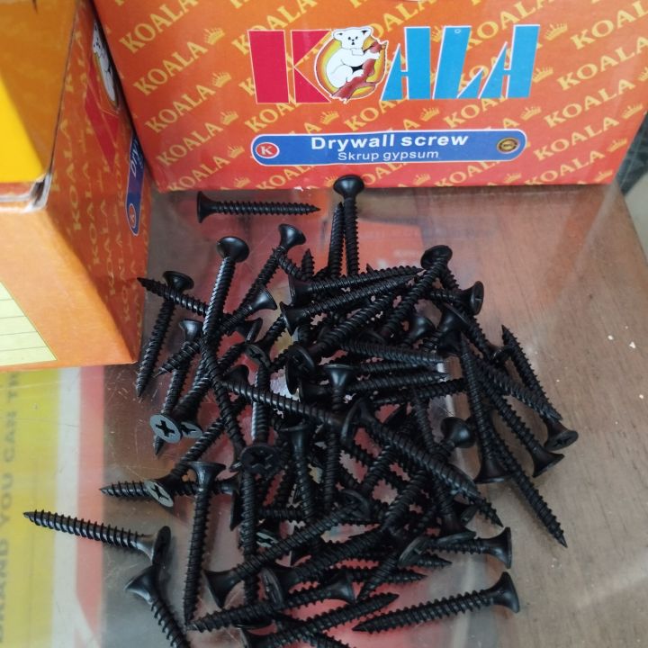 Skrup sekrup Gypsum 1 inch , 1 1/4 inch 1 1/2 inch 1 Dus | Lazada Indonesia