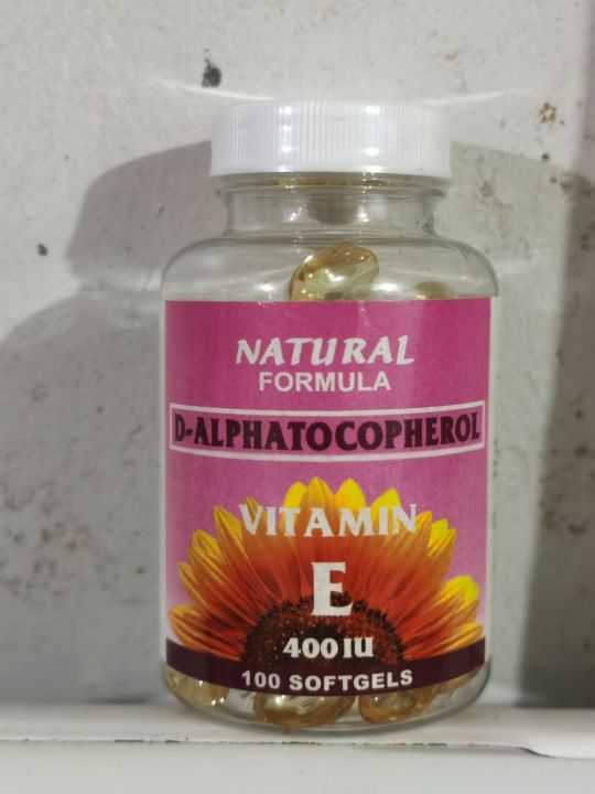 Natural Formula Vitamin E 400iu 100 softgel d alphatocopherol ...