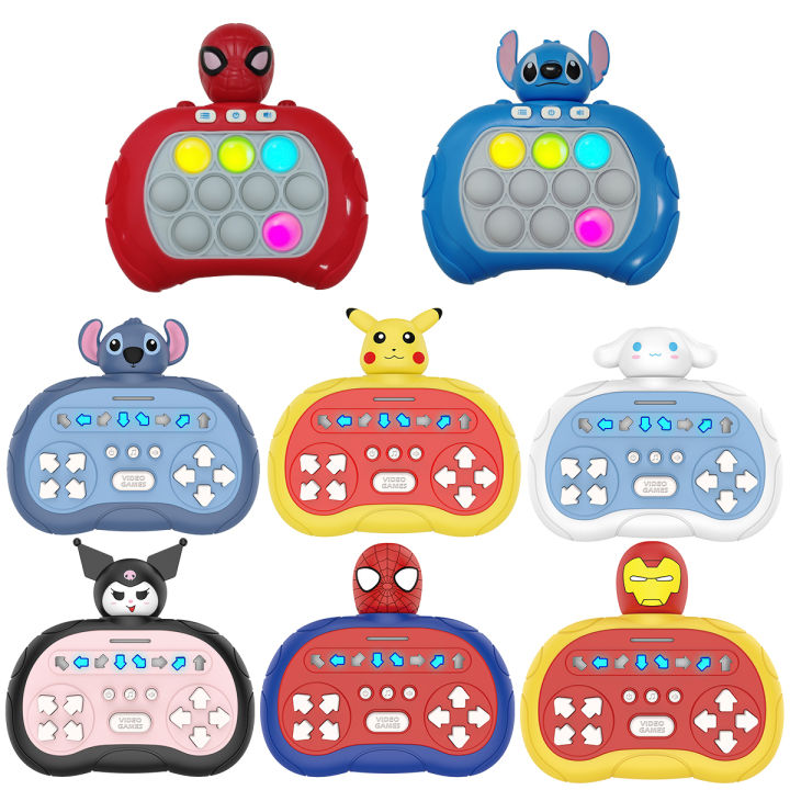 Hot Cheap Pikachu Quick Push Game Pop Up Fidget Bubble Electronic Pop ...