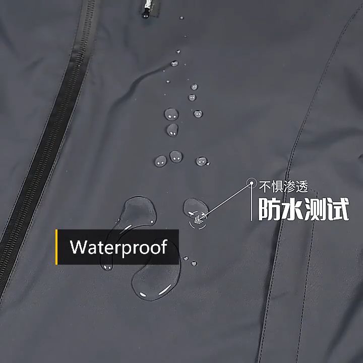 TECTOP Mens Waterproof Jacket Detachable Hooded Outdoor Hiking ...