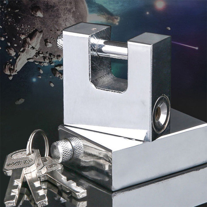 High Security Padlock Stainless Steel Heavy Duty Safety Lock with 3 ...