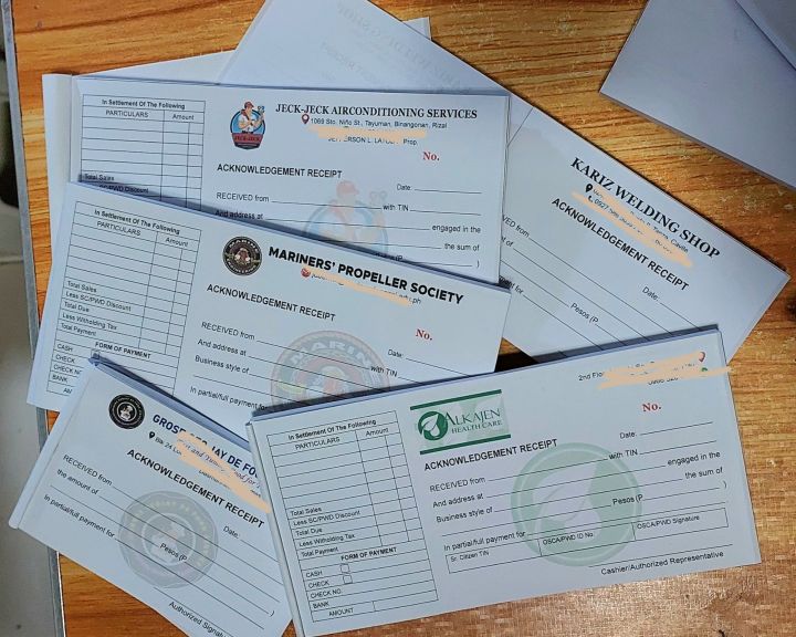 Personalized Receipt Acknowledgement, OR Collection, Voucher | Lazada PH
